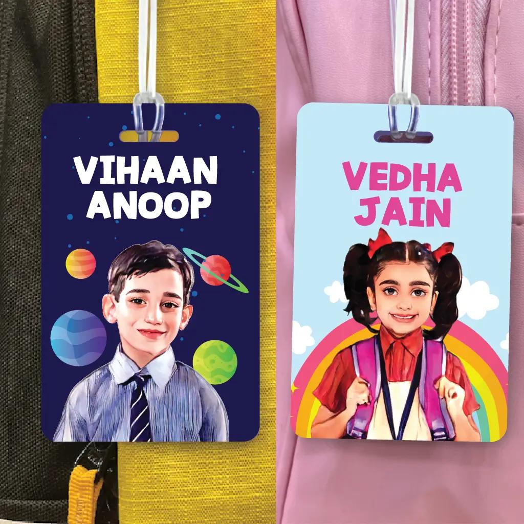 Personalised Name Tags for School Bags | TADA KIDS