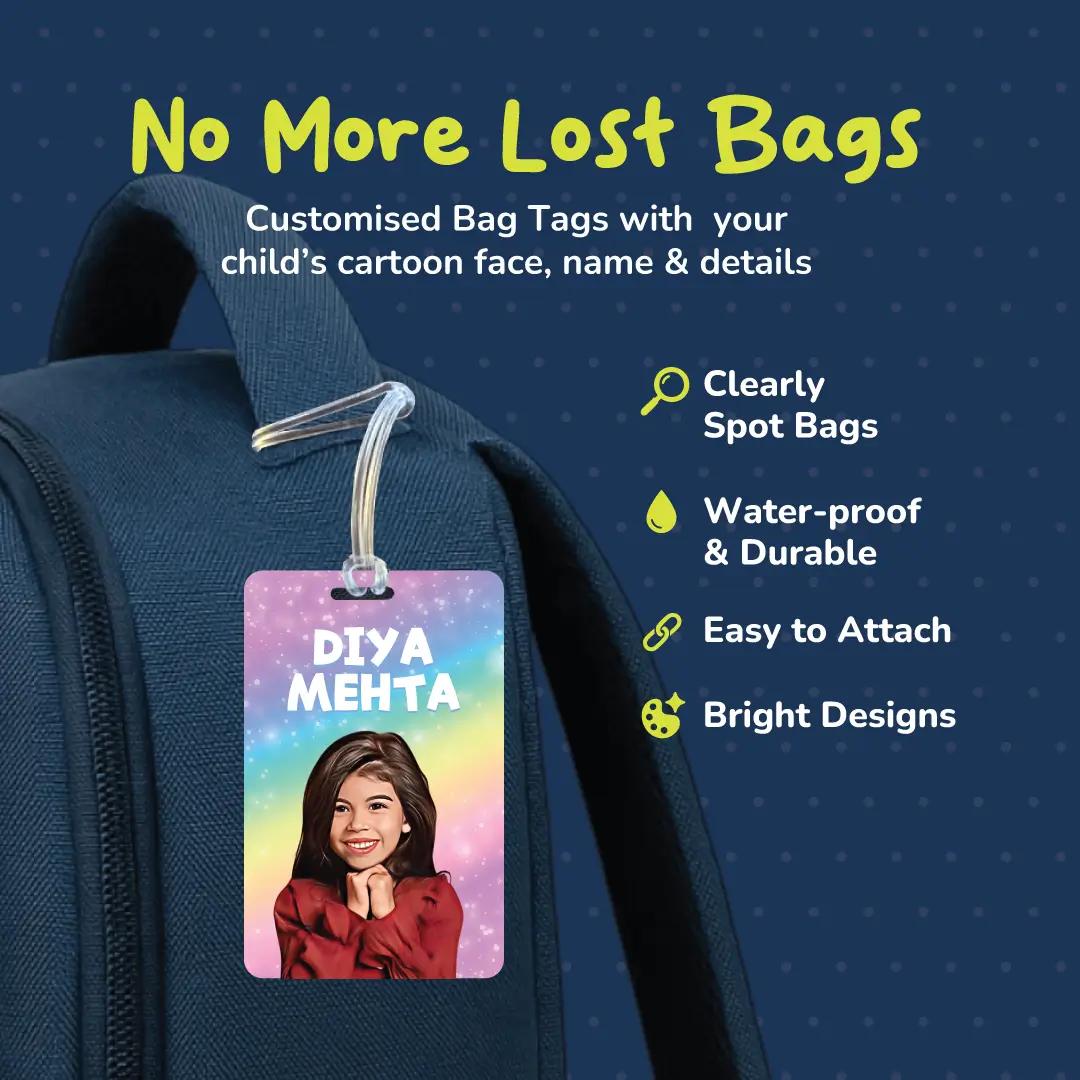 Personalised Name Tags for School Bags | TADA KIDS