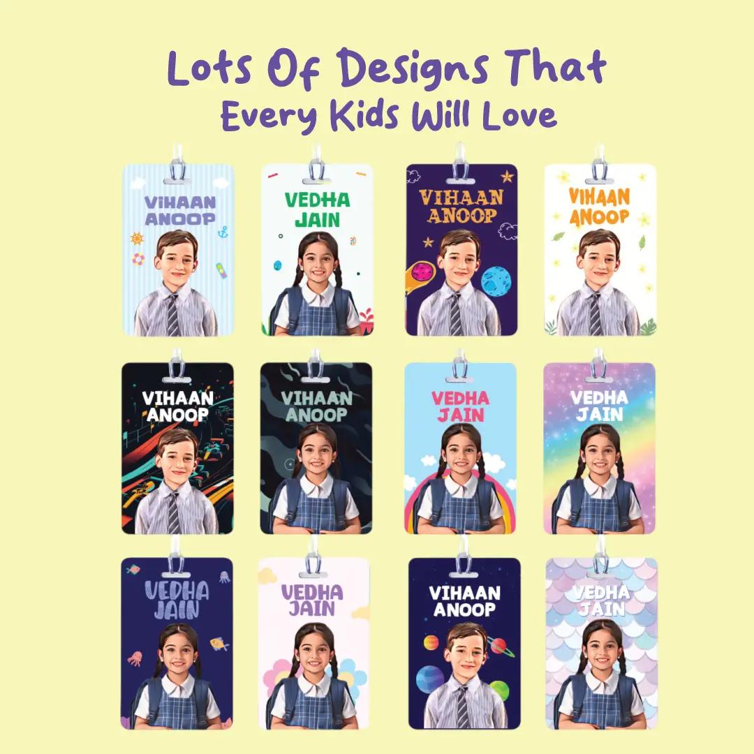 Personalised Name Tags for School Bags | TADA KIDS